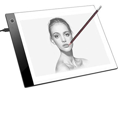 JZK A4 LED Artcraft Tracing Light Pad 3-Level Adjustable Brightness ...