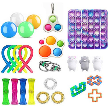 Fidget Toy Packs Cheap Fidget Box with Simples Dimples Pop Bubble ...