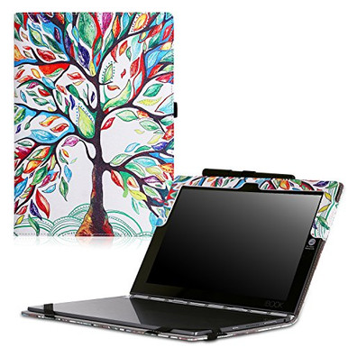 MoKo Lenovo Yoga Book Case, Ultra Compact Slim Folio Leather Cover Case ...