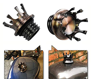 Pnndee King Crown Gas Cap Fuel Tank Right-hand Thread Billet Aluminum ...