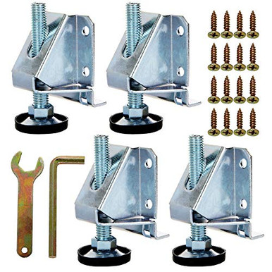 4 Pack Heavy Duty Adjustable Furniture Leveler Legs Leveling Feet for ...