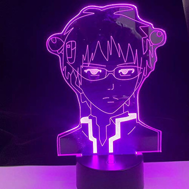 Beautiful Gift Anime lamp-3D Night Light Illusion Saiki K Anime Lamp ...