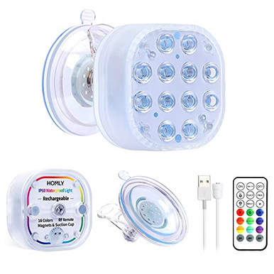 Rechargeable Led Shower Lights- Bath Lights- Magnetic Led Pool Lights ...