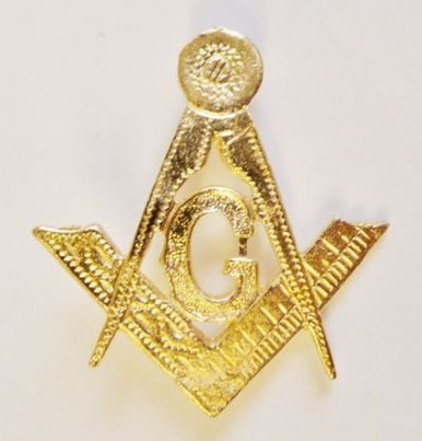 Orange Order Symbol For Collarette In Gilt - Square and Compasses with ...