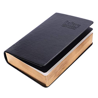 Blank Bible Notebook PU Leather Cover Journals Classic Thick Diary Life ...