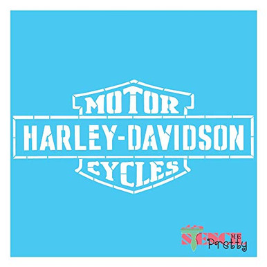 Long Form Stencil - Harley Davidson Motor Cycles Wide Template Best ...