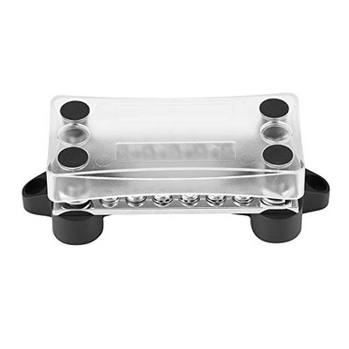 Electric Terminal Junction Box for Boat Truck Bus Bar Dual 6-Way 100amp ...