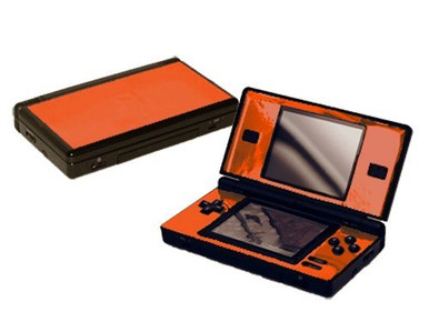 Orange Chrome Mirror Vinyl Decal Faceplate Mod Skin Kit for Nintendo DS ...