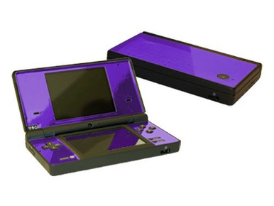 Purple Chrome Mirror Vinyl Decal Faceplate Mod Skin Kit for Nintendo ...