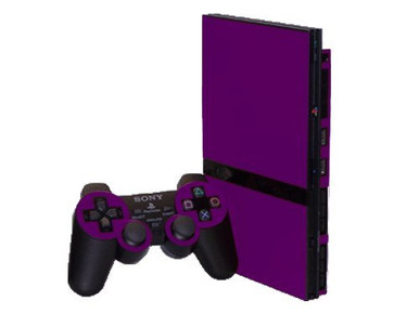 Poppin Purple Vinyl Decal Faceplate Mod Skin Kit for Sony PlayStation 2 ...