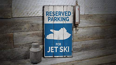 WANerryzy 20X34CM Reserved Jet Ski- Jet Ski Parking Signs- Jet Skiing ...