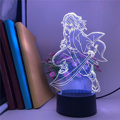 3D Night Light Anime Illusion Demon Slayer Japanese Anime lamp Tomioka ...