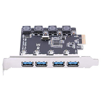 Diyeeni USB 3.0 PCIe Expansion Card- 4 Port SuperSpeed PCI-E to USB 3.0 ...