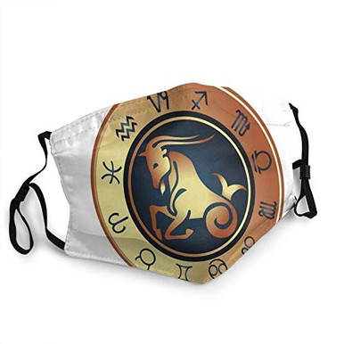 Comfortable Windproof mask-Horoscope Chart Capricorn Silhouette ...