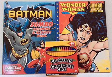Bendon Jumbo Coloring and Activity Books Plus Jot Crayons Bundle ...