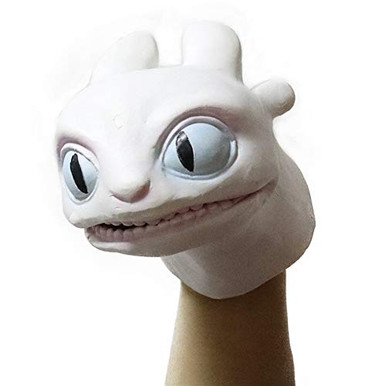 CoserWorld Dragon Toothless Light Fury Dragon Toys Latex Dragon Hand ...