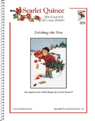 Scarlet Quince UNK030lg Fetching The Tree Counted Cross Stitch Chart- Large Size Symbols ...