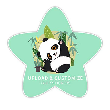 Custom Stickers- 60pcs Pack 2-inch Star-Shape/Pentagram Waterproof ...