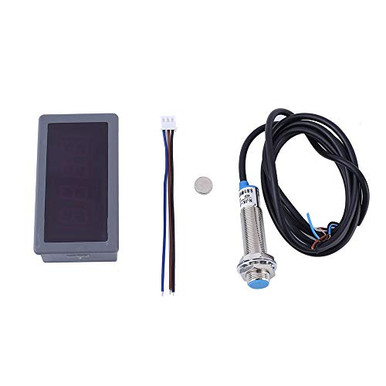 Digital Speed Meter- AC 110V 220V 4Bit Digital LED Tachometer RPM Speed ...