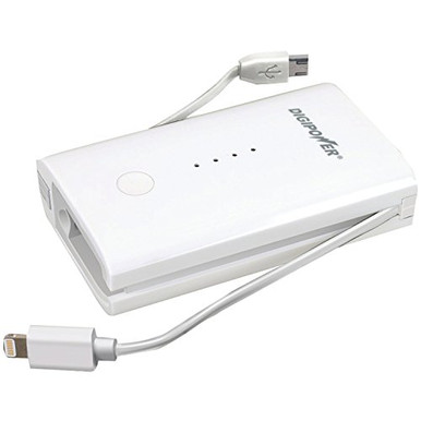Digipower 5000mah Battery Pack with Built-In Micro USB and Lightning ...
