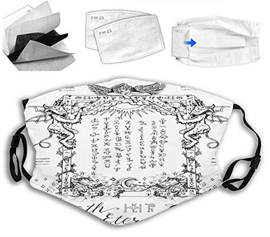 Personality mask Windproof Breathable Mouth Cover-Gothic Medieval Magic ...