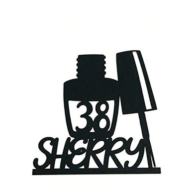 Cake Toppers Acrylic- Nail Technician Cake Topper- Nail Cake Topper ...