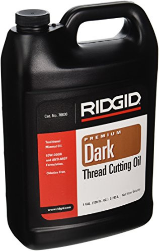 Ridgid 70830 Dark Thread Cutting Oil- 1 Gallon of Dark Pipe Threading ...