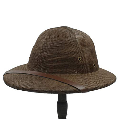 100 percent Straw Helmet Pith Sun Hat Summer Men Vietnam War Army Hat ...