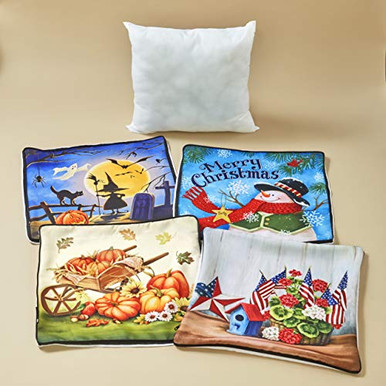 The Lakeside Collection Interchangeable Seasonal Pillow Covers for ...