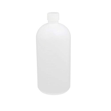 uxcell 1L HDPE Plastic Clear White Narrow Mouth Liquid Chemical Reagent ...