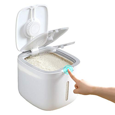 Large Airtight Food Storage Container- 20 Lbs Rice Container Bin with ...