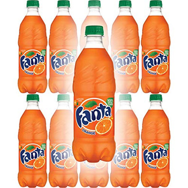 Fanta Orange Soda- 20 Fl Oz Bottle -Pack of 8- Total of 160 Fl Oz ...