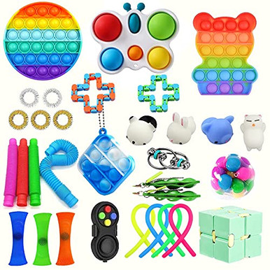 OLOPE Fidget Toy Set- Fidget Toys Pack Fidget Blocks- Sensory Fidget Toys Cheap- Sensory Pop ...