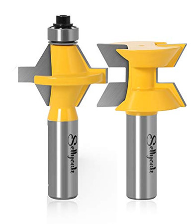 120 Degree Tongue and Groove Router Bit Set 1/2 Shank- SellyOak Tongue ...