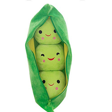 Giant Peas in A Pod Plush Toy Pea Pod Pillow Cute Pea Stuffed Toys ...