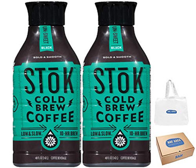 SToK Cold-Brew Iced Coffee- Unsweetened- 48 Ounce- 2 Count ...