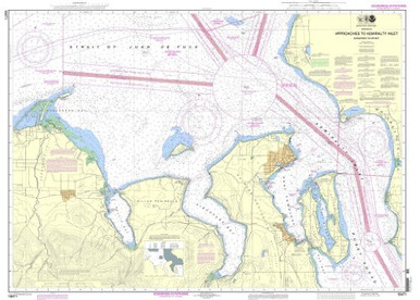 NOAA Chart 18471- Approaches to Admirally Inlet Dungeness to Oak Bay ...