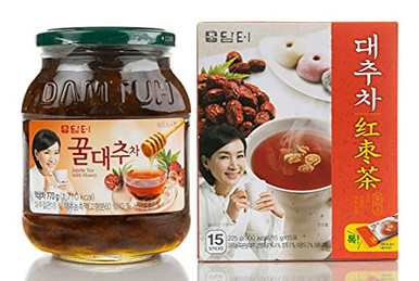 Damtuh Korean Honey Jujube Tea 27.16 Oz -770g- Plus Jujube Tea Plus 15 Sticks - Warehousesoverstock