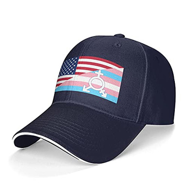 Transgender Symbol and American Flag Casquette Baseball Cap- Dad Cap ...