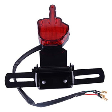 LETAOSK Middle Finger LED Break Tail Light Taillamp w/Plate Fit for ...