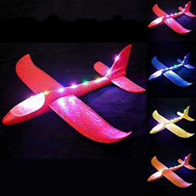 Airplane Toys- 3 Pack LED Light Up Glider Airplane- 18.89inch Large ...