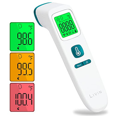 `-Upgraded- LIVIN Touchless Forehead Thermometer- FDA 510-K- Cleared ...