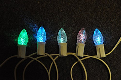 5-Pack 12 Volt Slow Color Change Faceted C7 LED Replacement Bulb ...