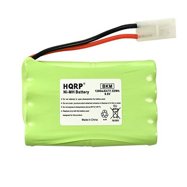 HQRP Compact Battery Pack NI-MH 9.6V 1200mAh Rechargeable with Standard ...