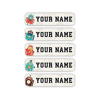 60 Personalized Iron-on Custom Name Tag Labels for Clothing -Retro ...