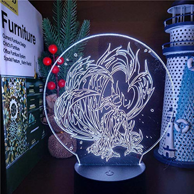 Anime?Game?3D Night Light Uzumaki LED Lamp Anime Figure Ninetales ...