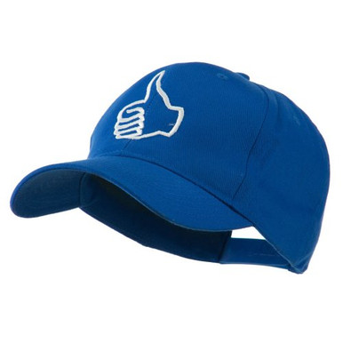Facebook Thumbs Up Embroidered Cap - Royal OSFM - Warehousesoverstock