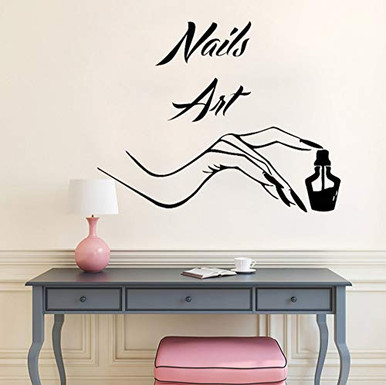 Smydp Wall Window Decal Sticker Nail Salon Nails Nail Art Polish ...