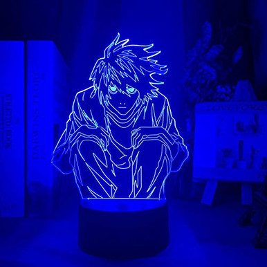 3D Night Light Manga Death Note Led Night LightManga Death Note L ...