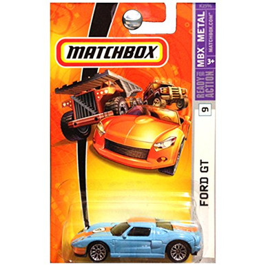 Matchbox Metal Ford GT in Blue and Orange 9 Gulf Livery Very Rare ...